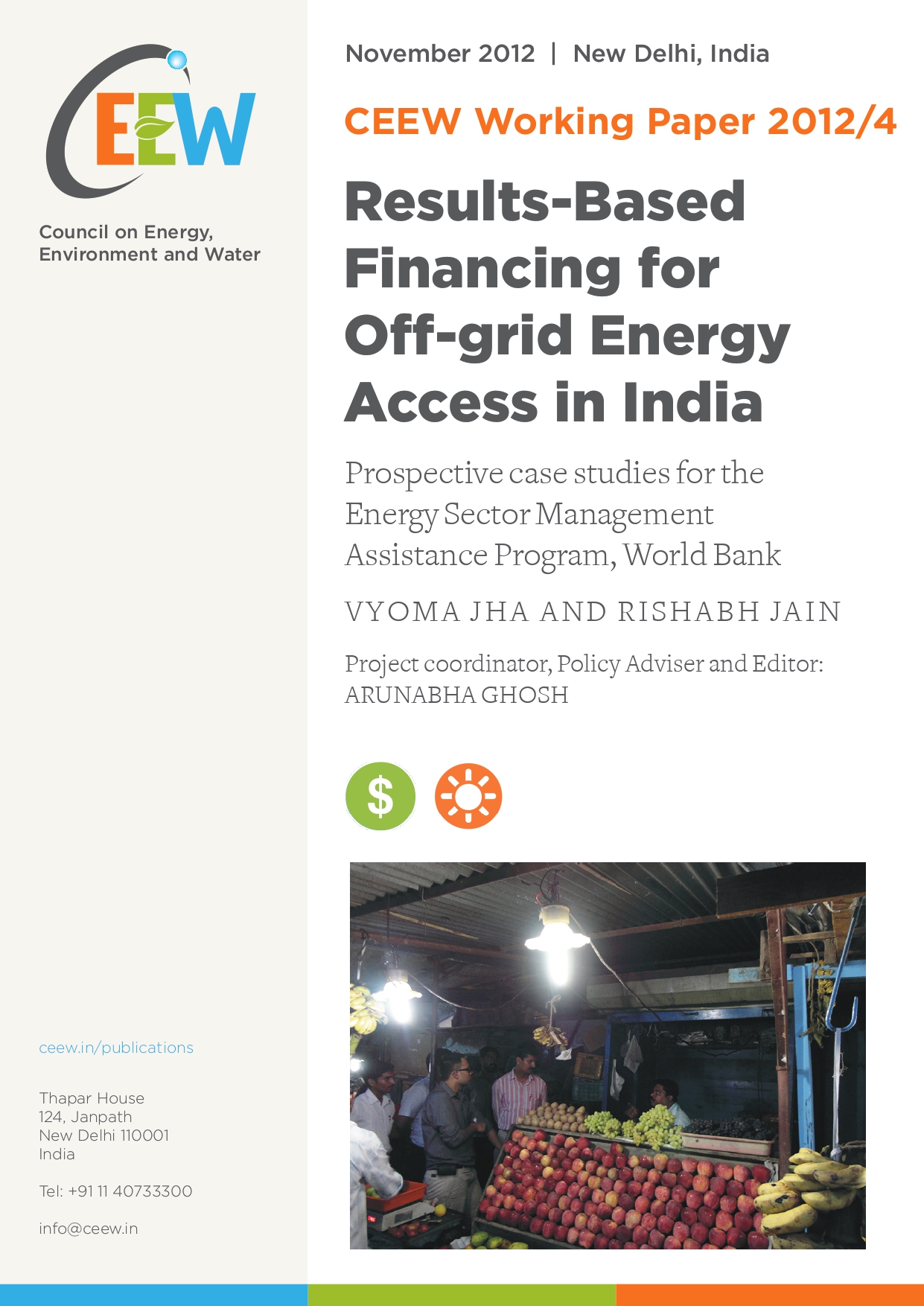 Results-Based Financing for Off-grid Energy Access in India | CEEW